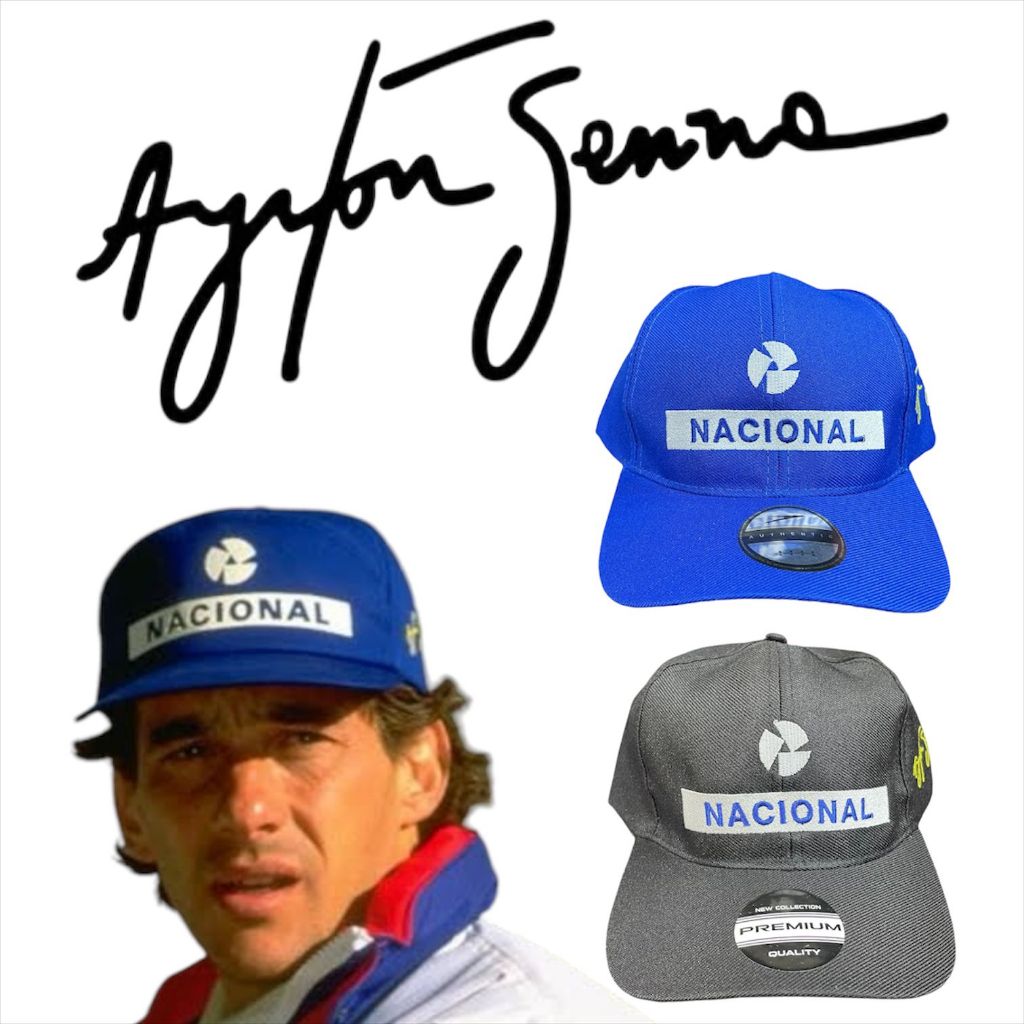 Boné Nacional Senna Retrô F1 Bone Ayrton Senna Formula 1 | Shopee Brasil