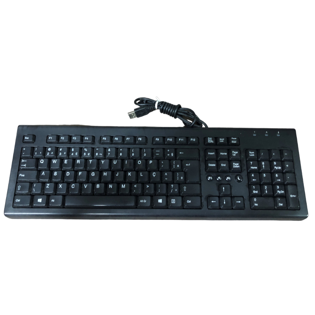 Teclado USB HP PR1101U Preto Computador PC | Shopee Brasil