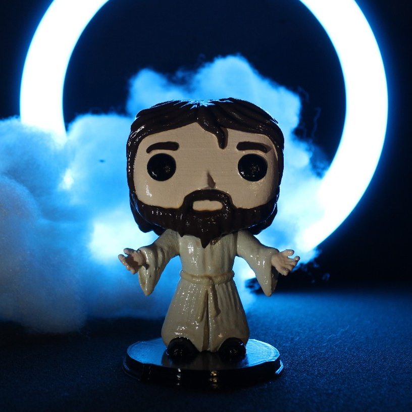 Jesus Cristo Funko Pop Artesanal + Caixa Personalizada ! Jesus Cristo ...