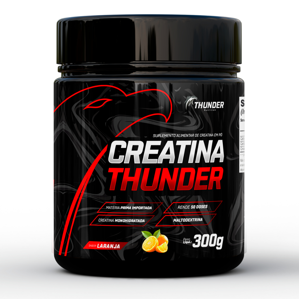 Creatine Com Sabor - Pote 300g Thunder - Creatina Monohidratada ...
