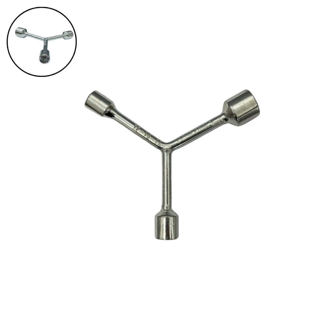 Chave Y Soquete Ninja 3 Pontas Canhão 12-14-17MM Profissional | Shopee ...