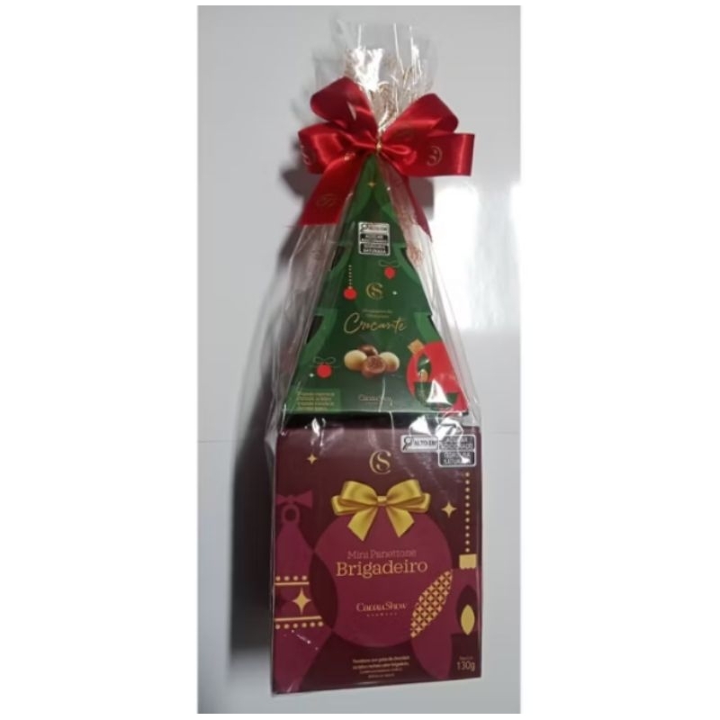 Kit Com Mini Panettone Para Presente De Natal Cacau Show Shopee Brasil
