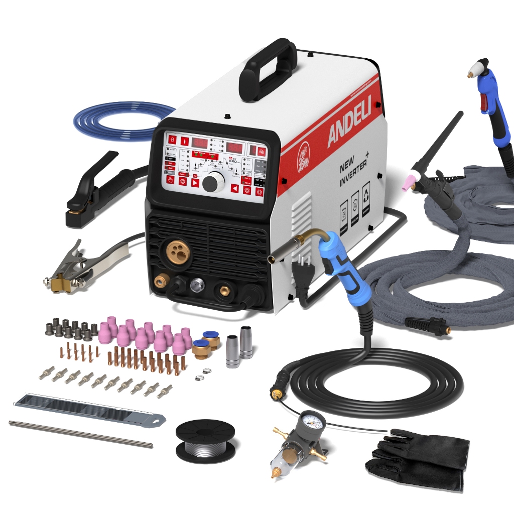 Maquina de Solda Multiprocesso 7EM1 200A 220V MIG/alumínio Tig DC/HF/FRIA plasma Mma COM ...