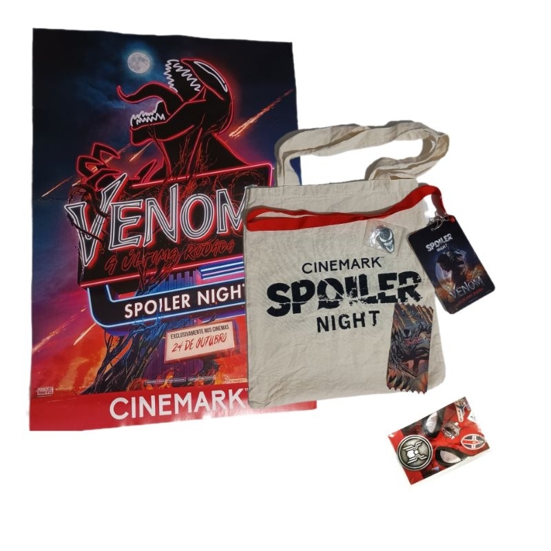 kit Venom spoiler night Cinemark | Shopee Brasil
