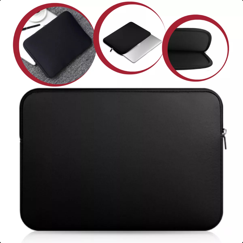 Capa Case Luva Maleta Bolsa pasta para Laptop Notebook 14 15.6 polegadas protetor neoprene sem ...
