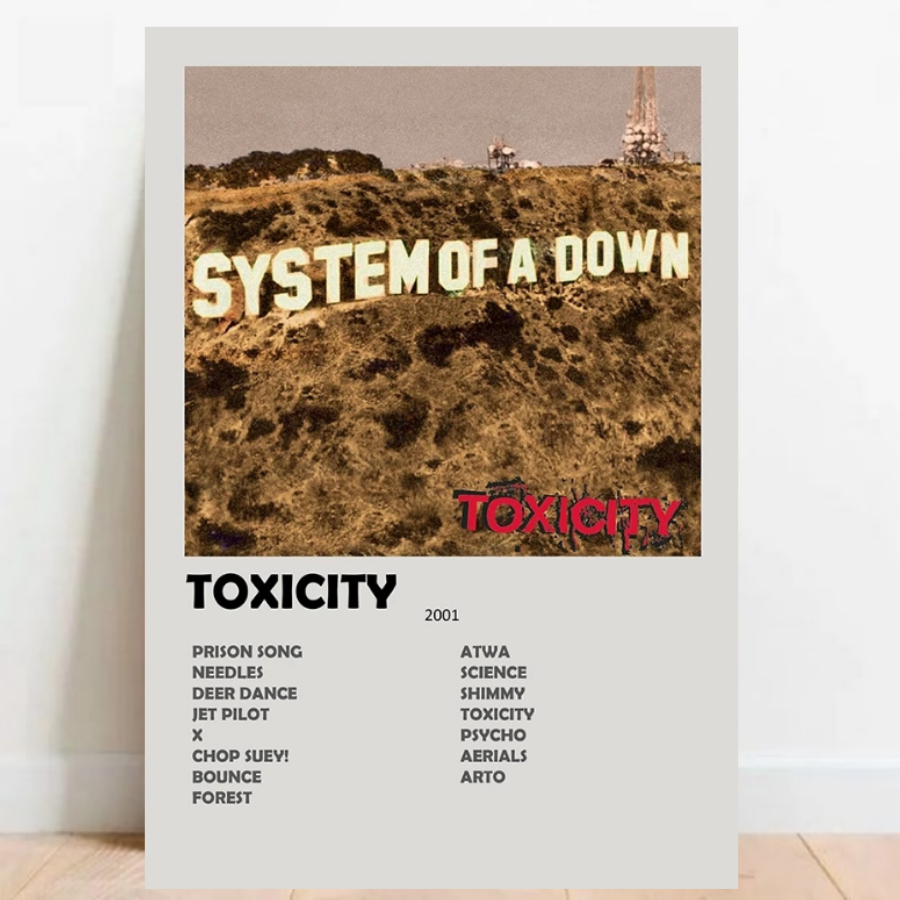 Poster Decorativo System Of A Down Toxicity Albuns sem moldura | Shopee ...
