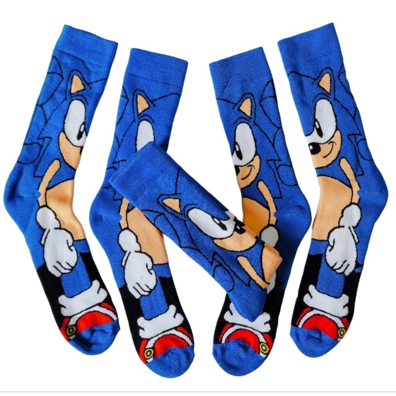 kit 3 Pares Meia Divertida Adulto Sonic Tails Shadow the Hedgehog ...