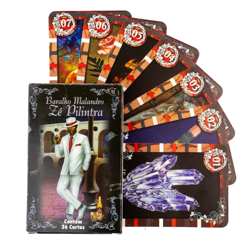 Tarot Baralho Malandro Zé Pilintra 36 Cartas Com Manual | Shopee Brasil