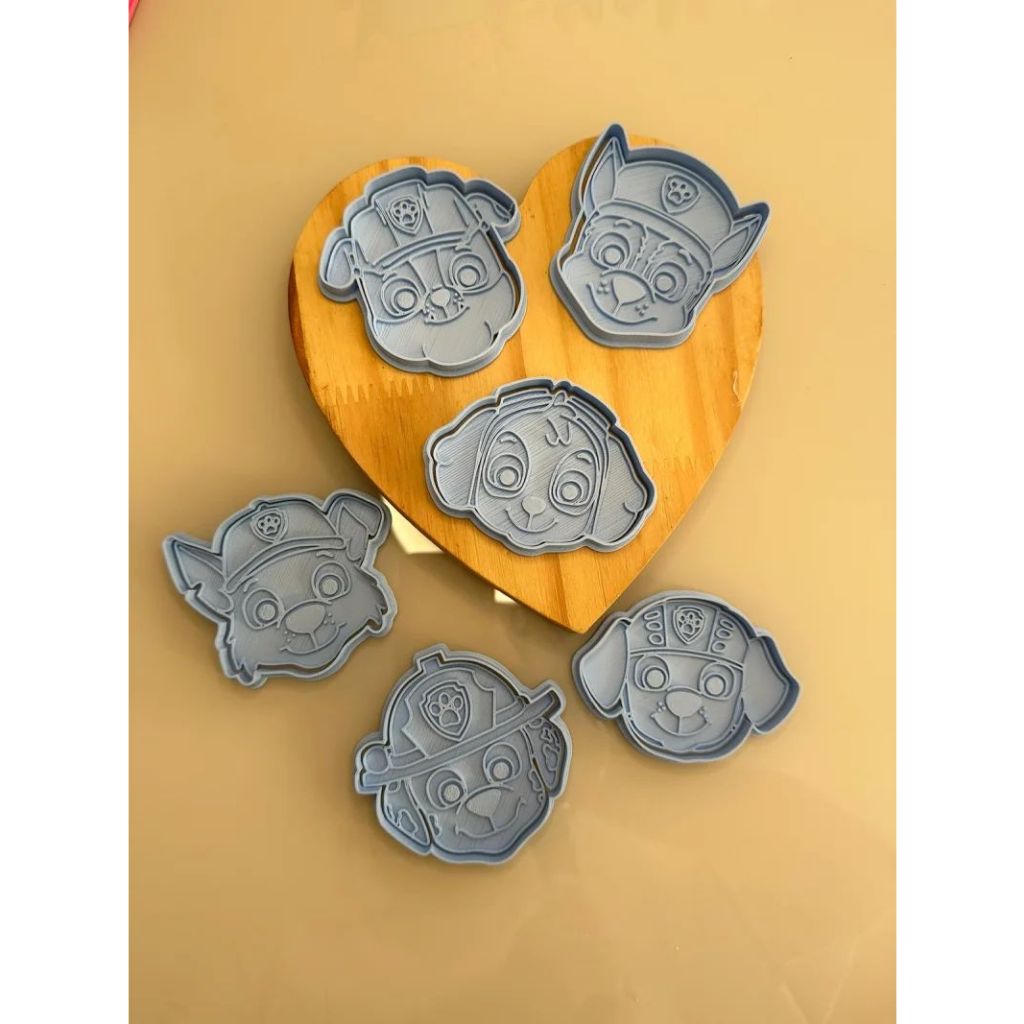 Cortadores Rostinhos Patrulha Canina 6 Peças🐾 | Shopee Brasil