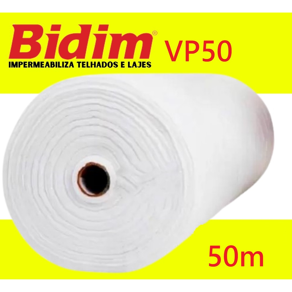 Manta Bidim Vp50 50m2 Impermeabiliza Telhados Lajes Telhas | Shopee Brasil