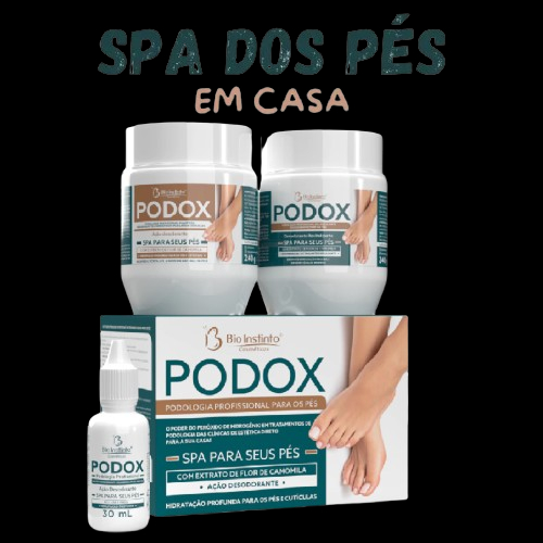 Kit Podox Profissional 3 Itens Podologia - Tratamento SPA para Pés ...