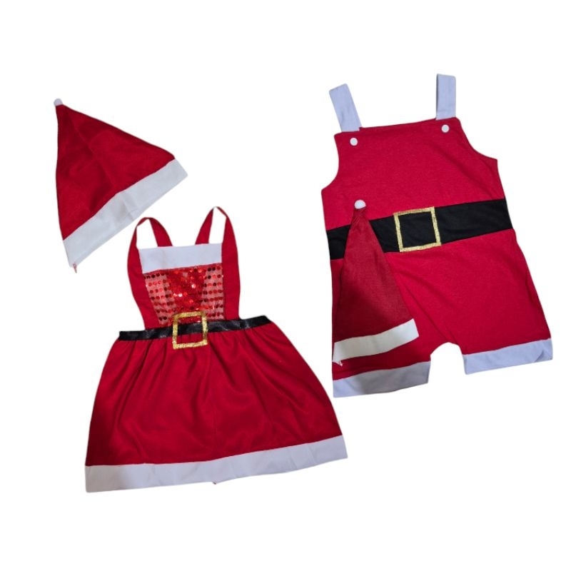 Roupa de Natal bebê vestido de natal bebê menina Papai noel menino ...