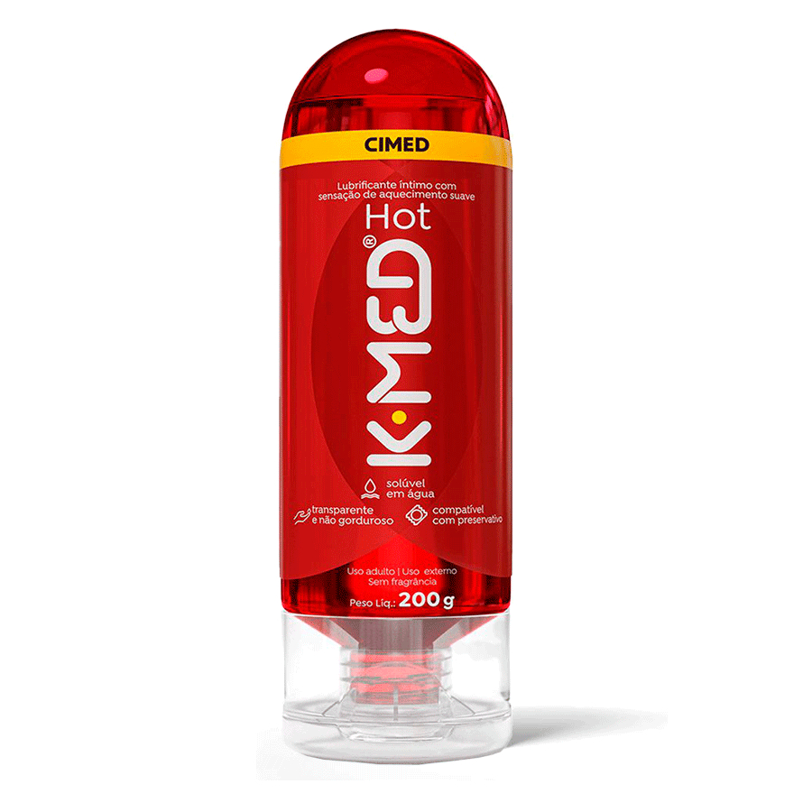 Gel lubrificante Íntimo K-Med Hot 200g | Shopee Brasil