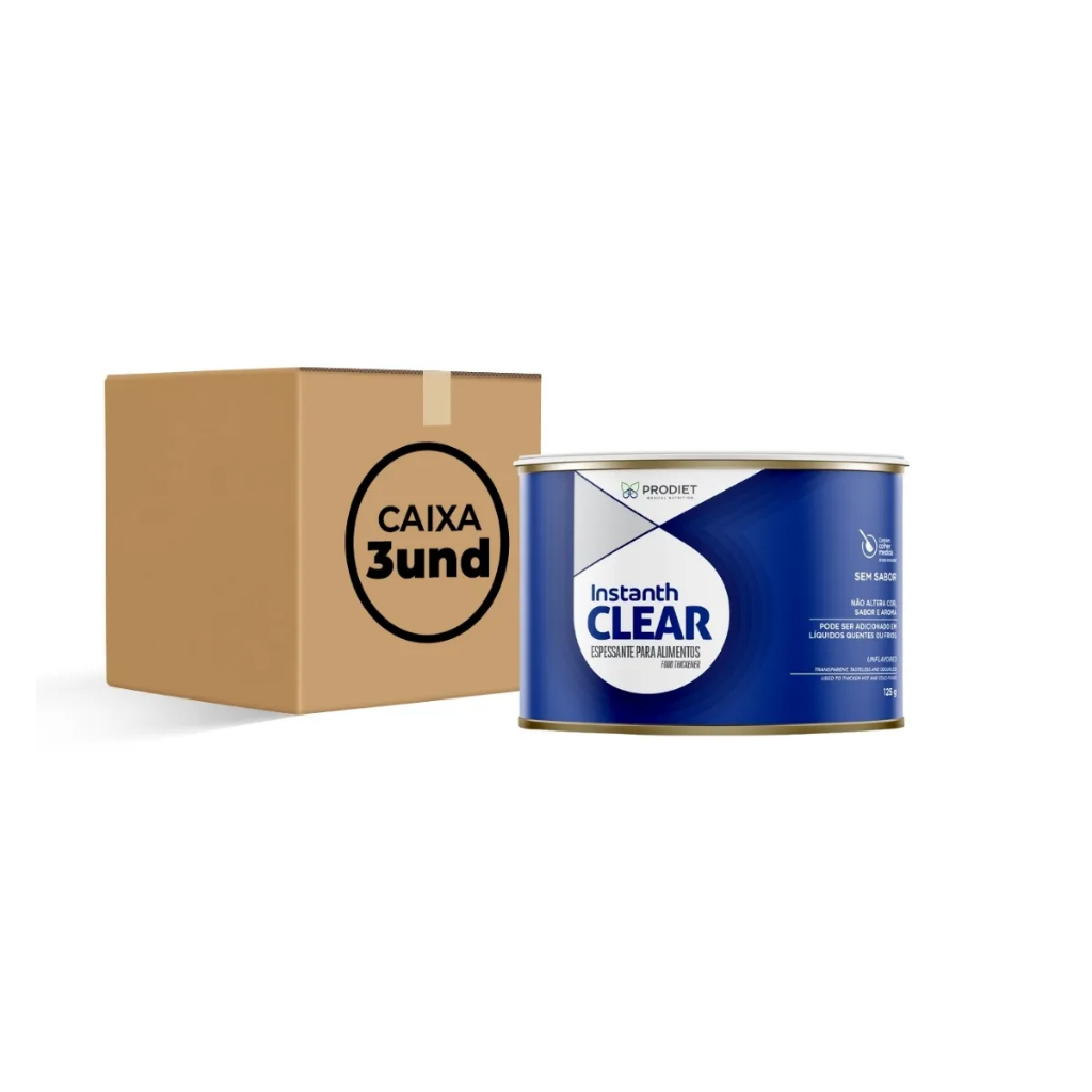 Prodiet - Instanth Clear - 125g - Kit c/3und | Shopee Brasil