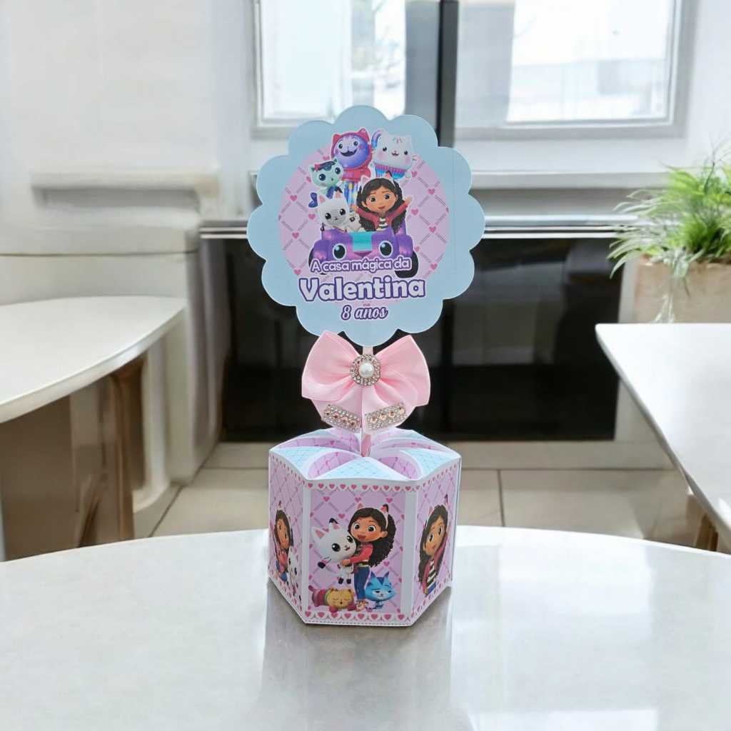 10 Unidades Centro de mesa Festa Casa A Magica da Gabi Gabby | Shopee ...