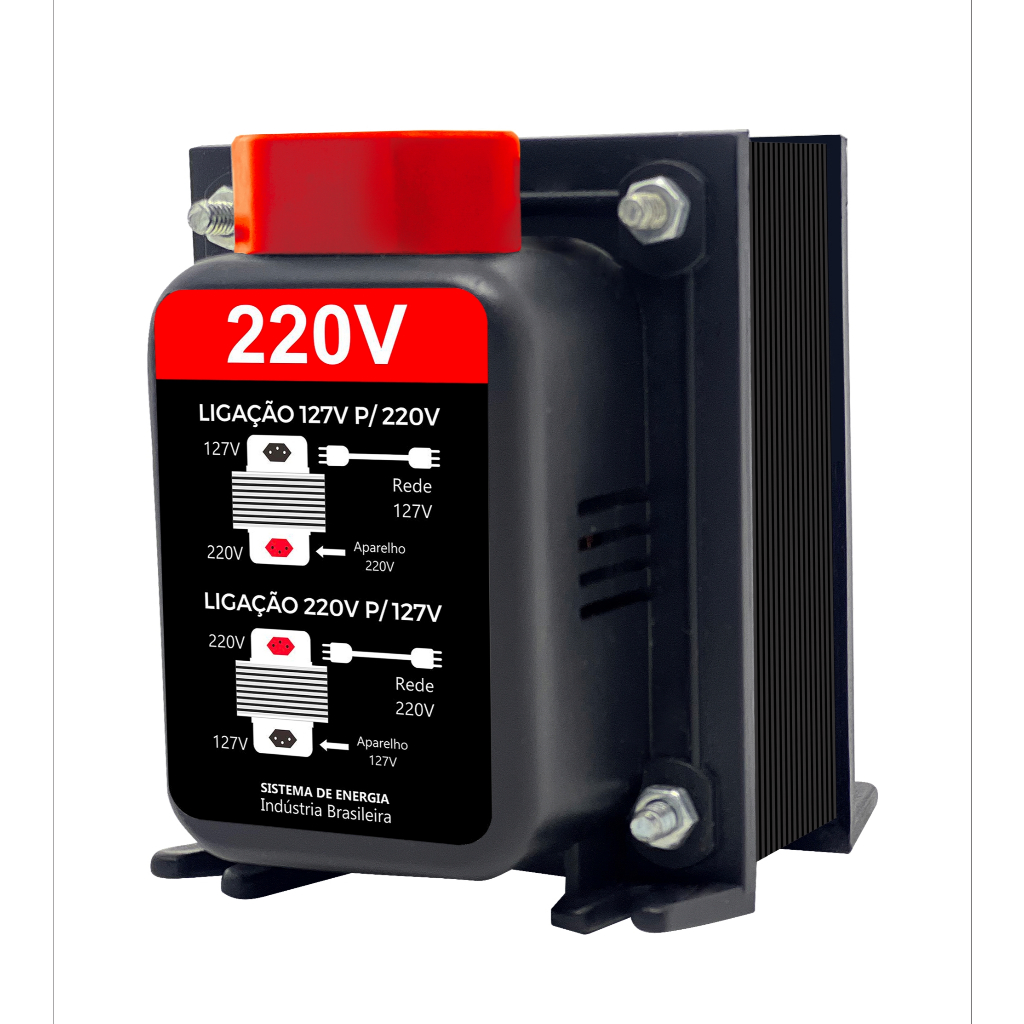Auto Transformador Conversor 1010va Bivolt Voltagem 110 Para 220v E 220 Para 110. | Shopee Brasil