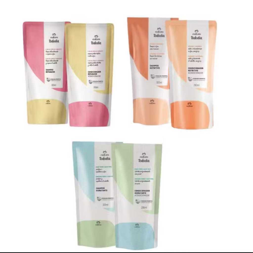 Natura Tododia Kit REFIL Shampoo e condicionador | Shopee Brasil