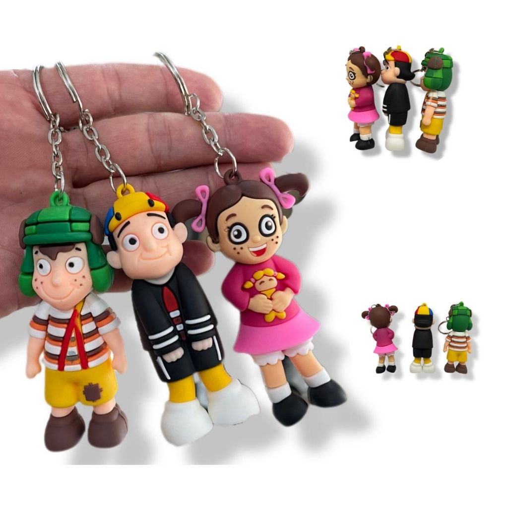 Chaveiro Chaves 3 Personagens do Chaves Modelo 3D | Shopee Brasil