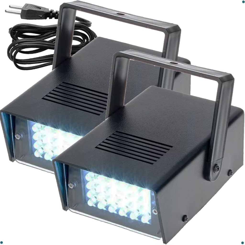 Kit 2 Mini Strobo Flash Projetor Luz Festa Iluminação Balada | Shopee ...