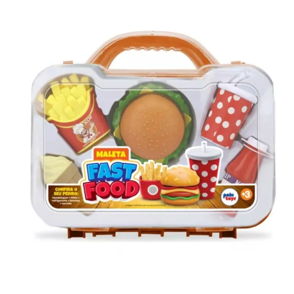 Kit Maleta Lanches Fast Food Cozinha Infantil Hamburguer | Shopee Brasil