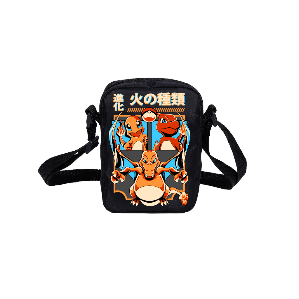 Shoulder Bag Unissex Infantil Transversal Estampas Infantis "Charizard ...