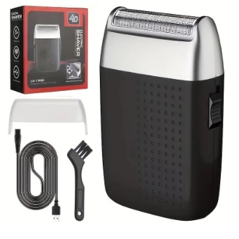 Máquina Shaver Barbeador Barba LK-1900 Recarregável Sem Fio | Shopee Brasil