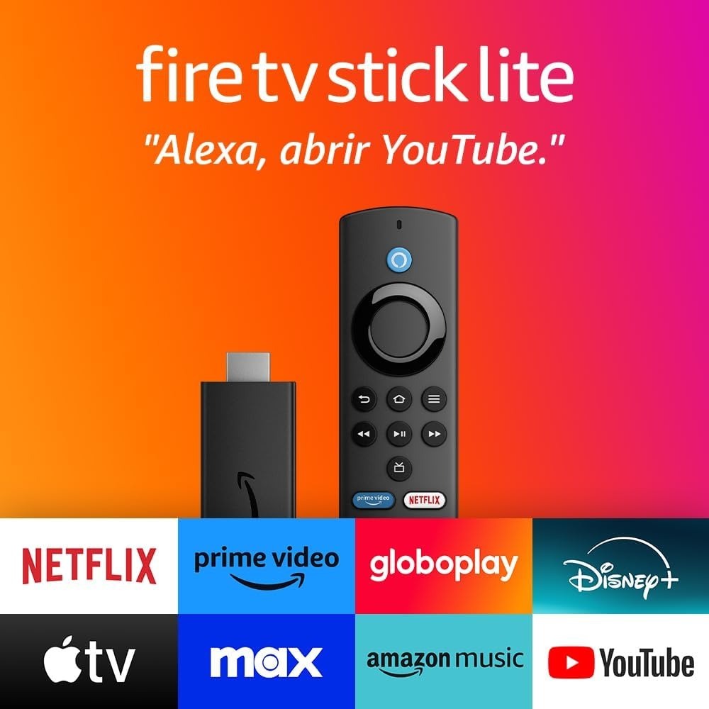Amazon Fire TV Stick Lite Streaming Full HD com Alexa Integrada ...