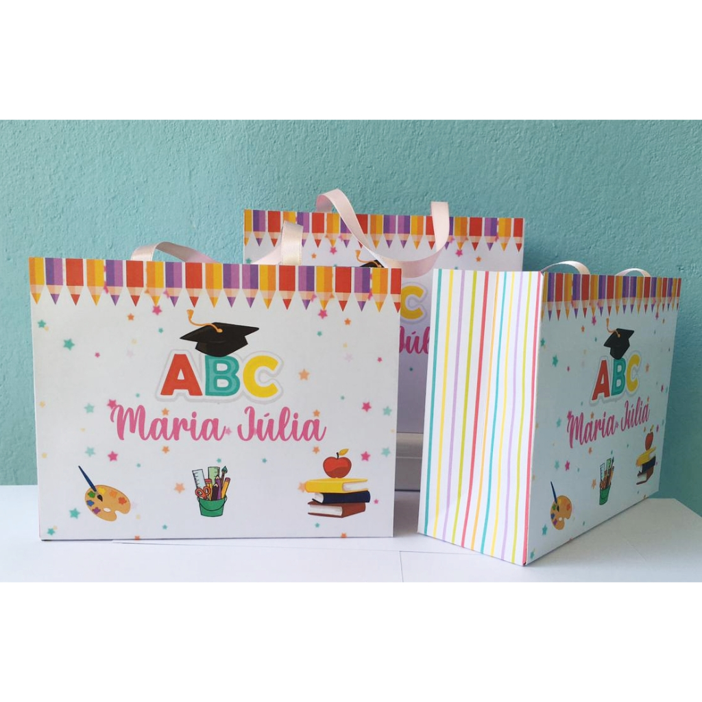Sacolinha Personalizada ABC - Lembrancinha Para Formatura | Shopee Brasil