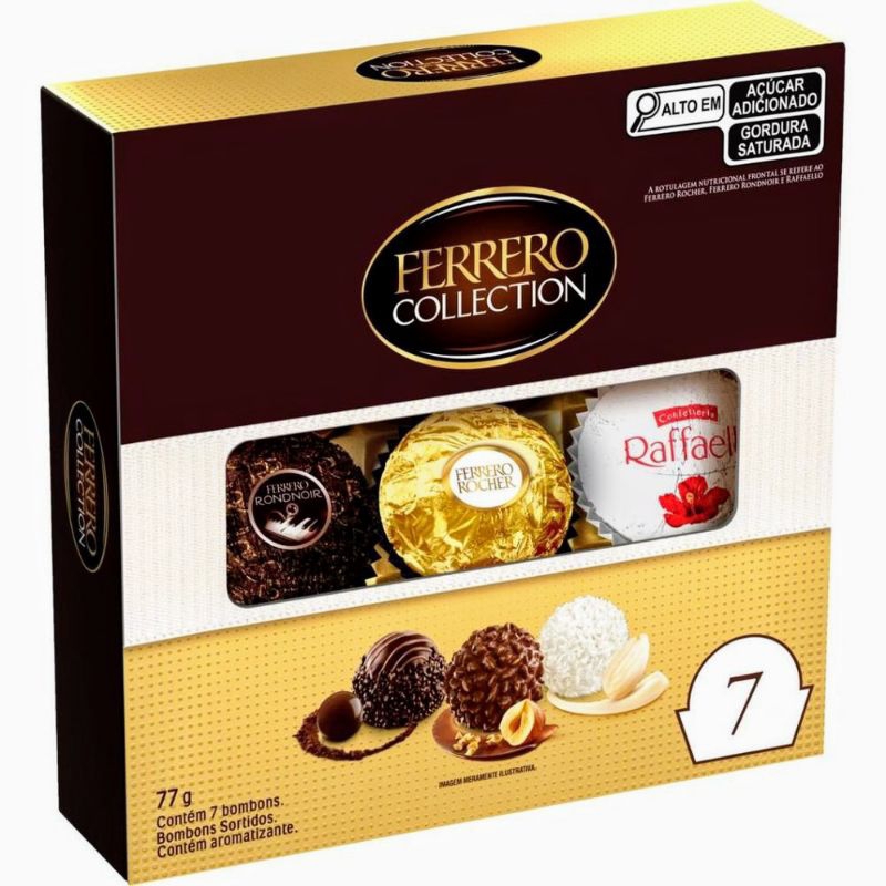 Bombom Sortido Ferrero Collection 77g C/7 Unidades | Shopee Brasil