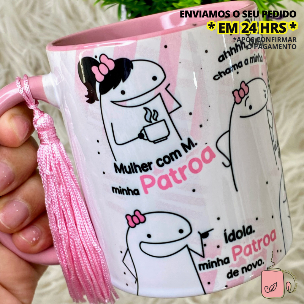 Caneca Personalizada Flork Meme – Minha Patroa | Shopee Brasil