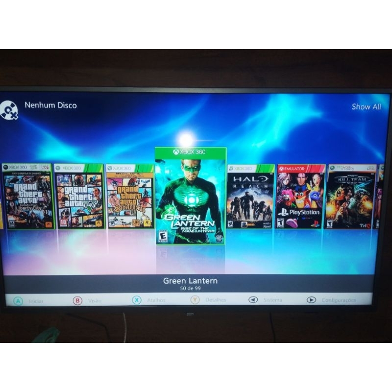 HD 360GB XBOX 360 RGH LOTADO +5000 com Case Externo/Interno ( Aurora e Emuladores ) | Shopee Brasil