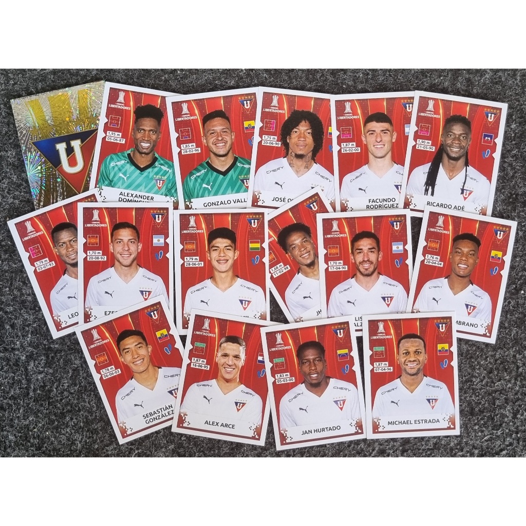 Figurinhas LDU de Quito - Libertadores 2024 - Nunca Coladas - Complete ...