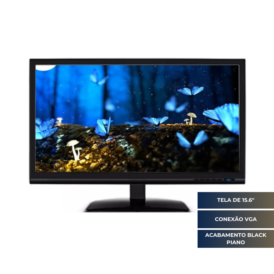 Monitor 18.5" LG E1941S Conexão VGA Bivolt HD Widescreen com Ajuste de ...