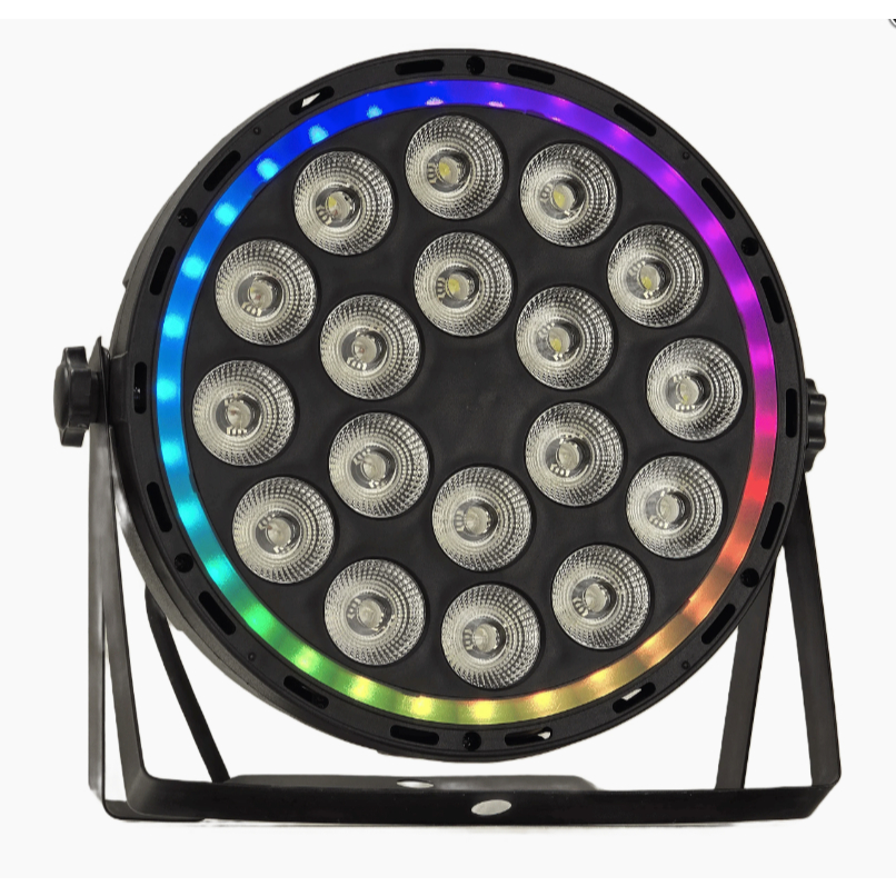 Parled Showtech ST-184N1YY 18 Leds 12w Rgbw Quadriled Dmx 4IN1 Borda ...
