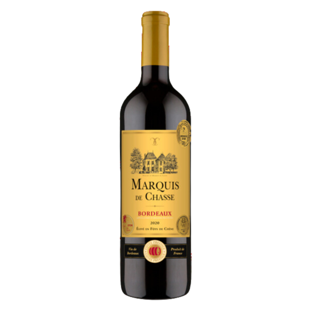 VINHO FRANCÊS MARQUIS DE CHASSE AOP BORDEAUX 750ML TINTO | Shopee Brasil