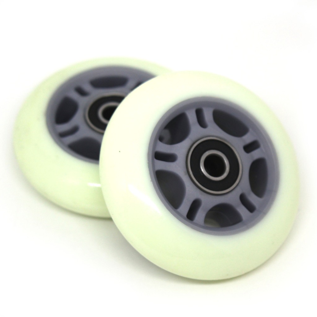 Kit 2 Rodas Patinete E Patins Roller 80mm Com Rolamentos | Shopee Brasil