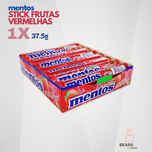 Mentos Stick Sabor Frutas Vermelhas Display Com 16 Unidades - 37,5g ...
