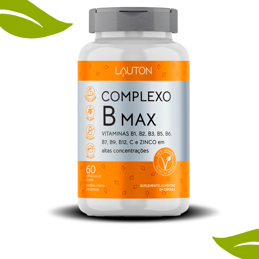 Suplemento Alimentar Complexo B Max Lauton 60 Cápsulas | Shopee Brasil