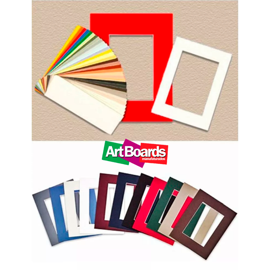 Paspatur - c/ Janela - PRETO - Art Boards - Acid Free 1.4mm | Shopee Brasil