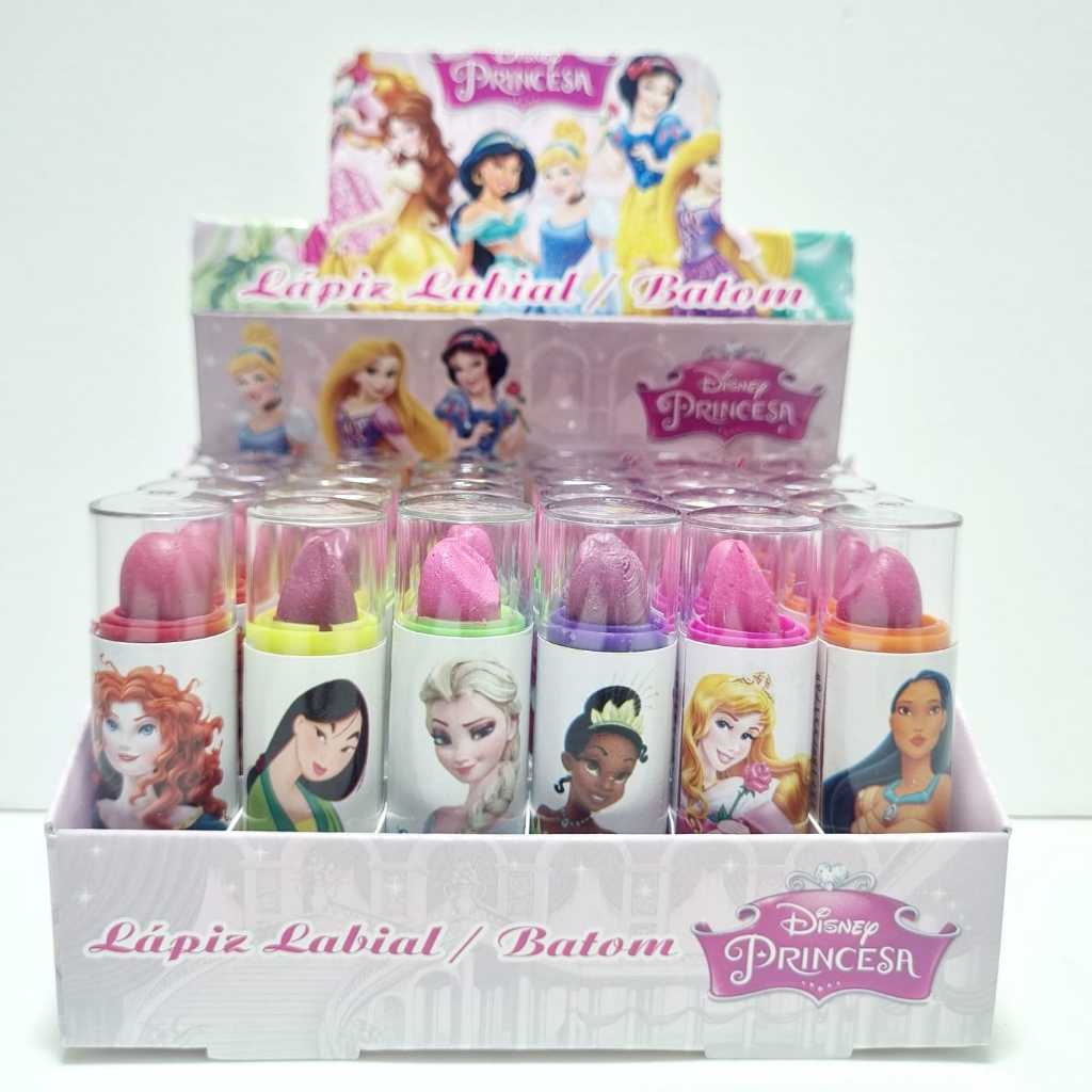 Batom Infantil Princesas Menina Box 24 Unidades | Shopee Brasil