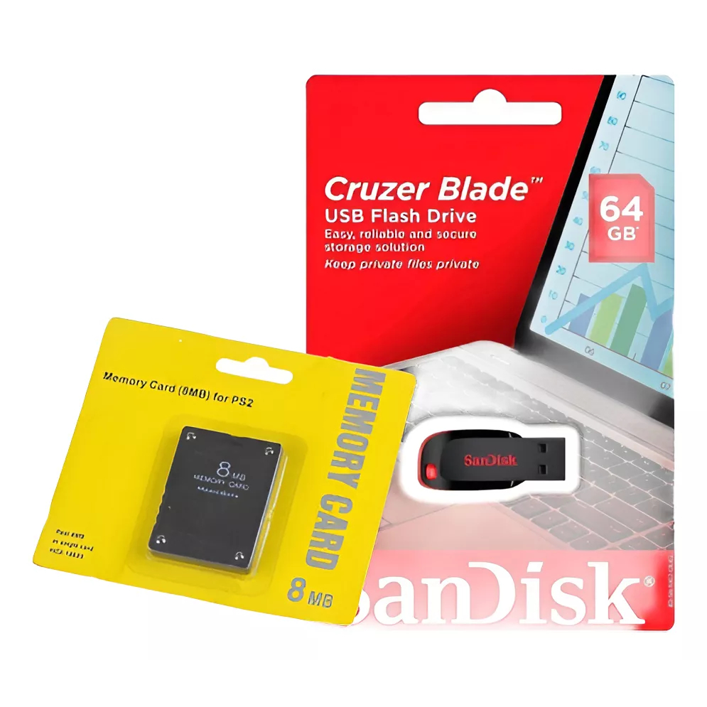 Kit OPL para Playstation 2 / Memory Card + Pendrive 64Gb ou 32gb ...