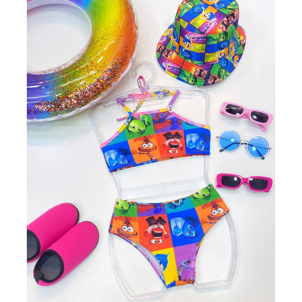 Conjunto Biquini Top Infantil Menina Biquíni Roupa De Banho Moda Praia ...