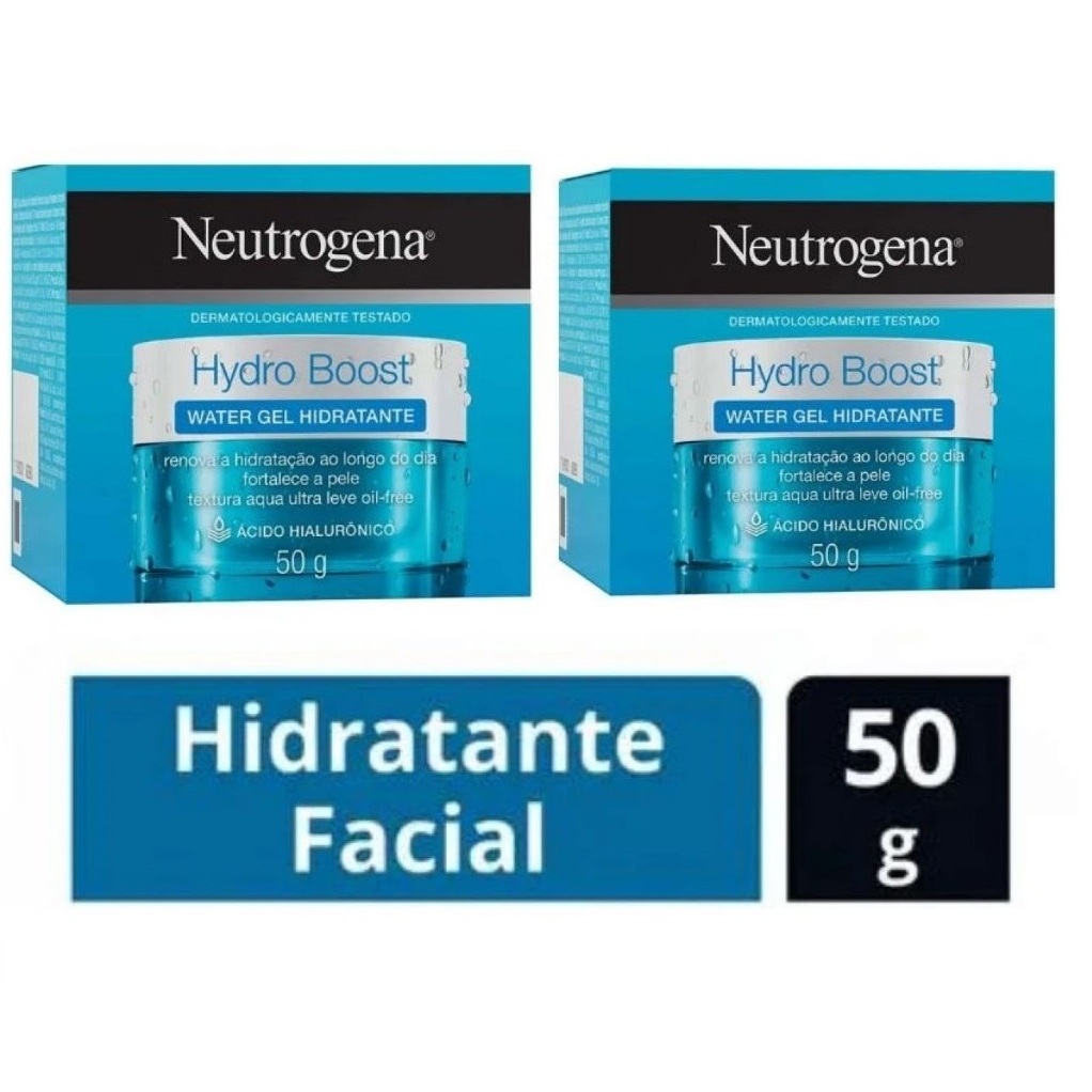KIT 2 UNIDADES NEUTROGENA HYDRO BOOST WATER GEL HIDRATANTE FACIAL COM ...