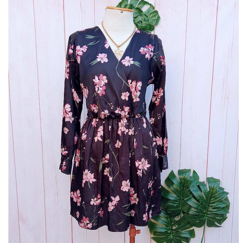 Vestido Floral Cetim M | Shopee Brasil