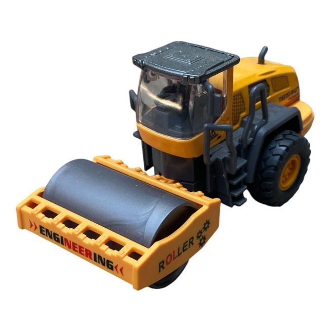 Miniaturas de Trator Rolo Compressor e Escavadeira Movimentos Realistas ...