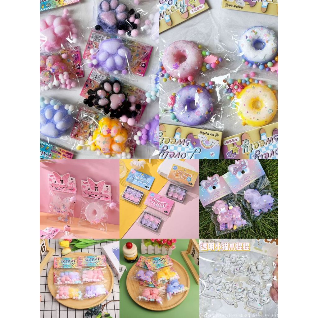 Brinquedos Sensoriais De Aperto De Pata De Gato Mochi Squishy Toys ...
