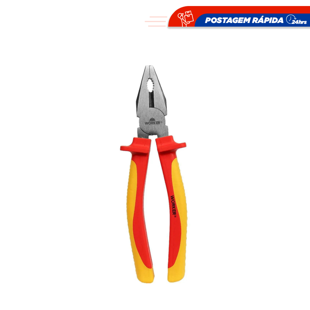 Alicate Universal VDE 8" Worker | Shopee Brasil