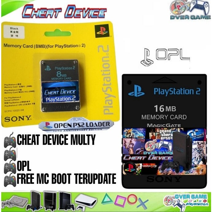 Memory Card 16mb Kp-016 Para Playstation 2 Ps2 - Knup 16mb. | Shopee Brasil