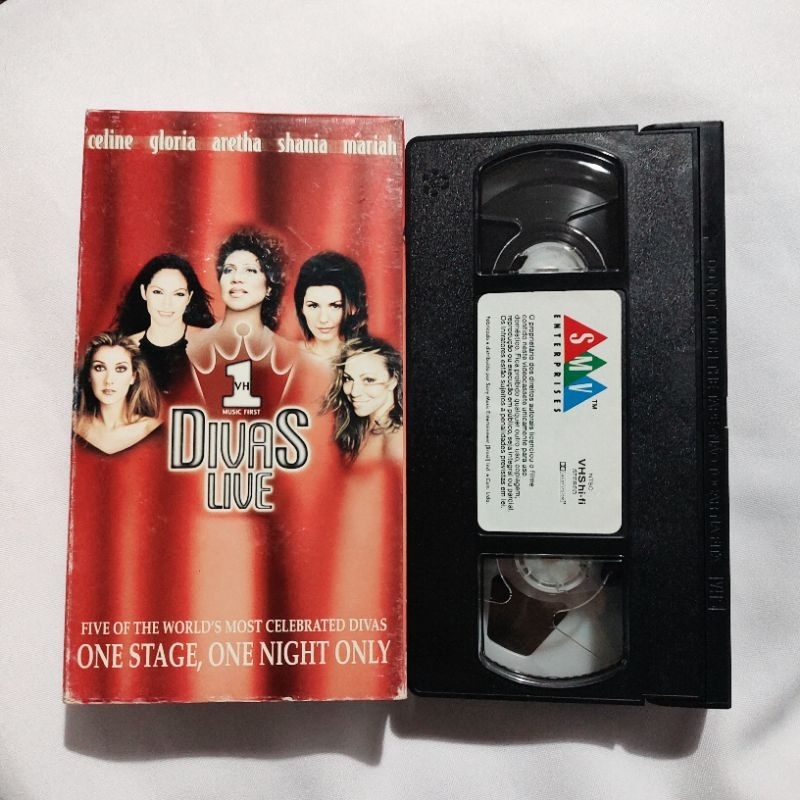 VHS Divas Live - Celine Dion Mariah Carey | Shopee Brasil