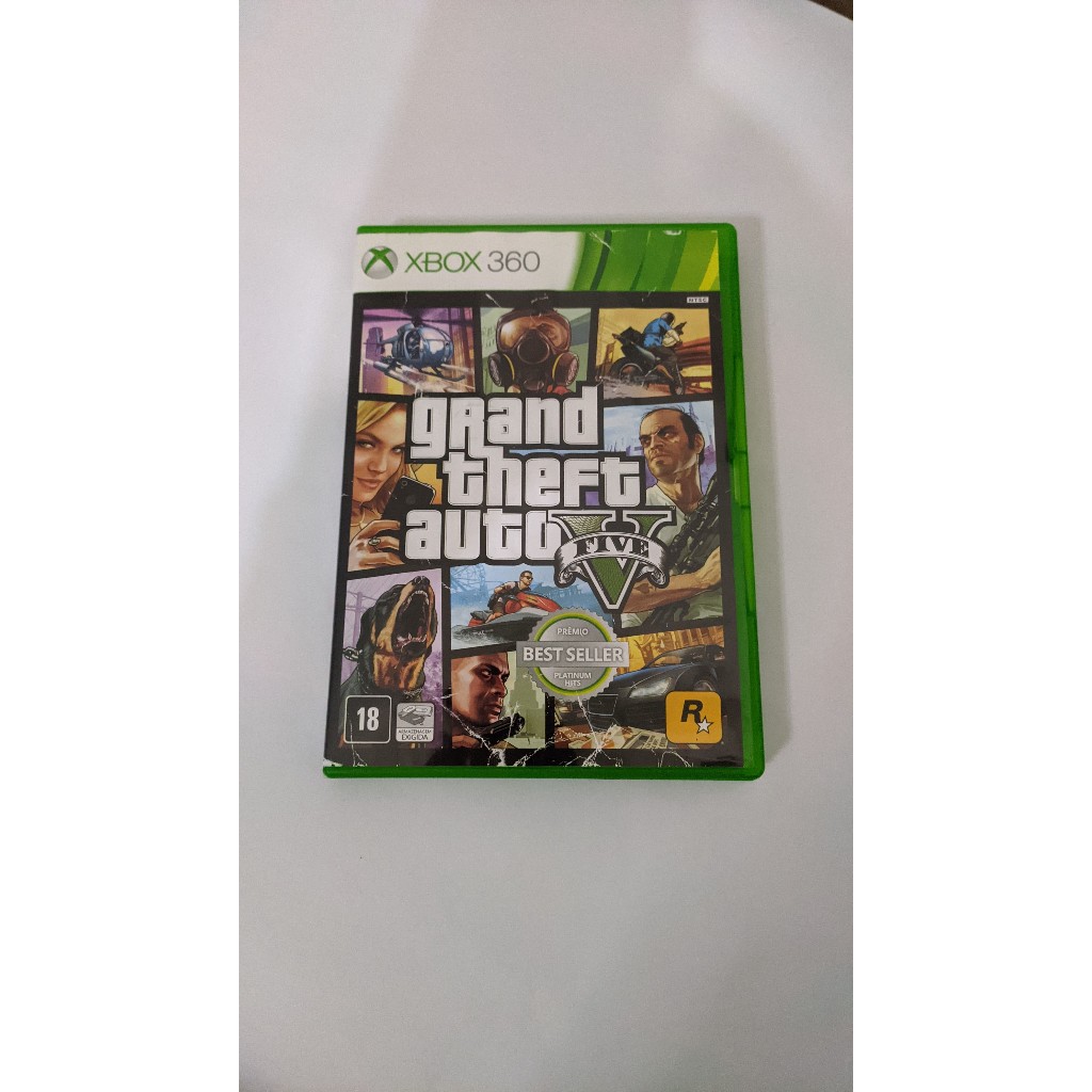 Grand Theft Auto 5 GTA 5 Original Xbox 360 Midia Fisica | Shopee Brasil
